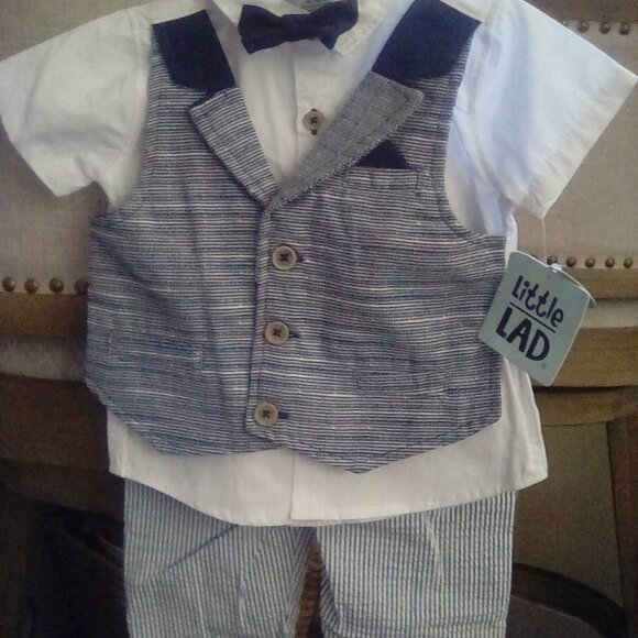 Little Lad | Matching Sets | Baby Boy Little Lad Shirt Pants Bowtie Set ...